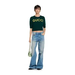 Gucci Soft Wool Top With Intarsia