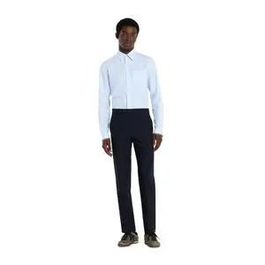 Gucci Striped Cotton Shirt With Web - Blue