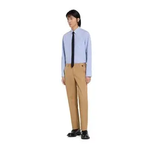 Gucci Striped Cotton Poplin Shirt - Blue
