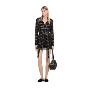 Gucci Horsebit Silk Fil Coupé Dress