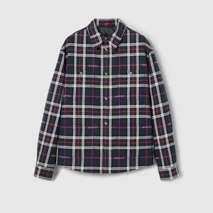 Gucci Tartan Cotton Jacquard Padded Shirt