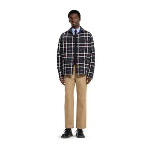 Gucci Tartan Cotton Jacquard Padded Shirt
