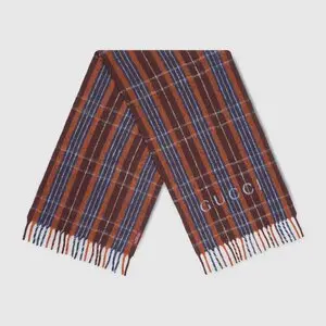 Gucci Wool Scarf With Logo