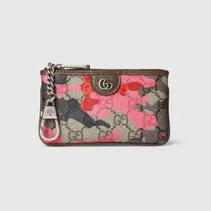 Gucci Gg Monogram Key Case - Beige