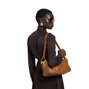 Gucci Half Horsebit Medium Shoulder Bag - Brown