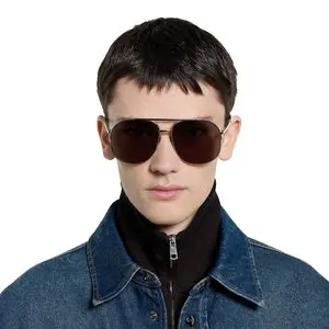 Gucci Navigator Sunglasses With Logo