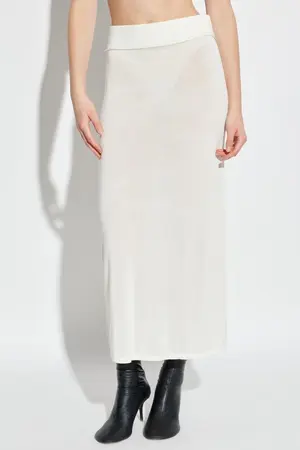 TOTEME Straight-cut Midi Skirt - Cream