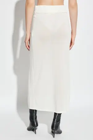 TOTEME Straight-cut Midi Skirt - Cream