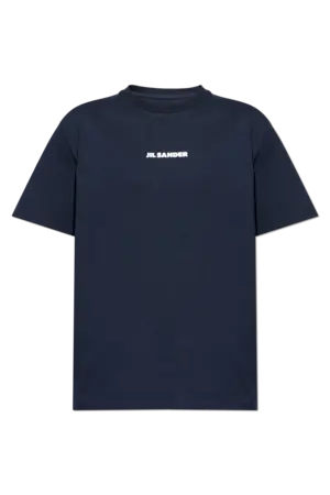 JIL SANDER T-shirt With Logo - Navy Blue