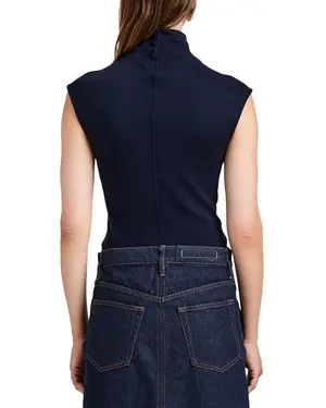 Proenza Schouler White Label Zane Brushed Rib Turtleneck Top
