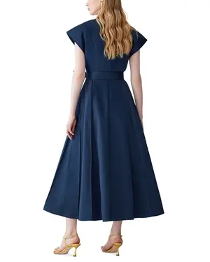 Carolina Herrera Double-breasted Belted Midi Dress - Midnight