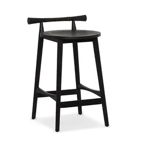 INTERLUDE HOME Madeira Counter Stool - Black
