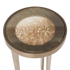 INTERLUDE HOME Jan Round Drink Table - Bronze