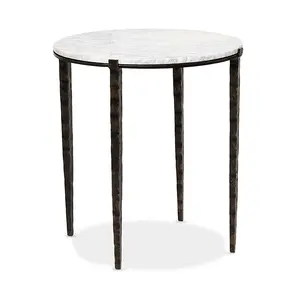 INTERLUDE HOME Como Side Table - Gilded Bronze/salt