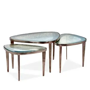 INTERLUDE HOME Jan Bunching Cocktail Tables - Blue