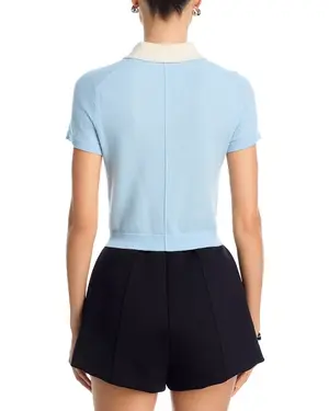 Simkhai Sanders Cashmere Polo Tee
