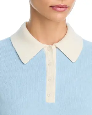 Simkhai Sanders Cashmere Polo Tee