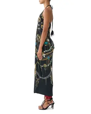 Camilla Printed Jersey Halter Dress