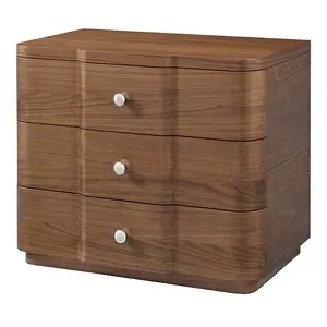 THEODORE ALEXANDER Coronet Walnut Nightstand - Finish Vcf-auburn