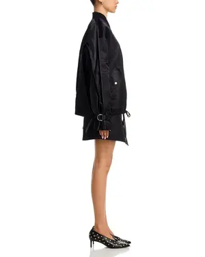 Co Satin Wrap Skirt