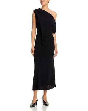Co Draped Off Shoulder Dress