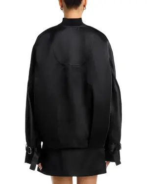 Co Satin Bomber Jacket