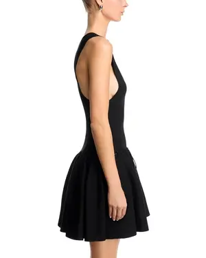 Brandon Maxwell Cleo Mini Dress