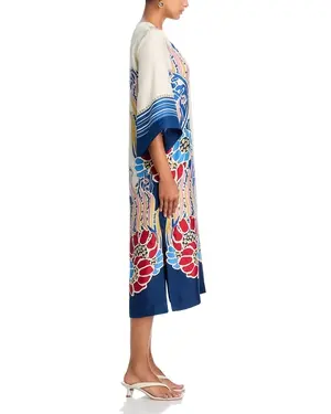 La DoubleJ Printed Silk Twill Kaftan