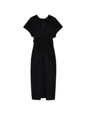 ANINE BING Zadig V-neck Maxi Dress - Black