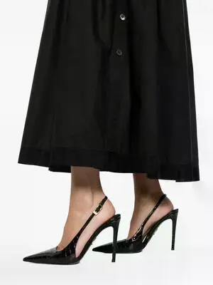 LANVIN Pleated Basque Midi Skirt