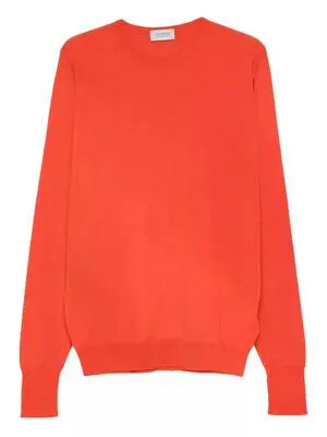 John Smedley Marcus Crew-neck Sweater - Orange