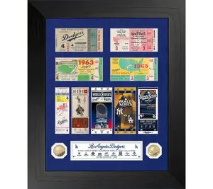 HIGHLAND MINT La Dodgers Deluxe 9x World Series Champs Ticket - One-color
