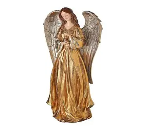 RC HOME DECOR Gold Angel Figurine Elegant Chris Tmas Decoration - One-color