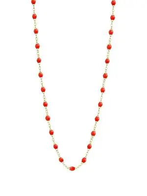 Gigi Clozeau 18k Yellow Gold Coral Necklace - Orange