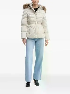 Guess Fur-trim Quilted Jacket