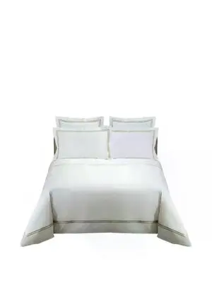 Frette Triplo Popeline-border Duvet - White