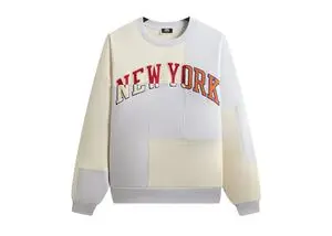 Kith X New York Knicks Patchwork Fleece Crewneck Sweatshirt
