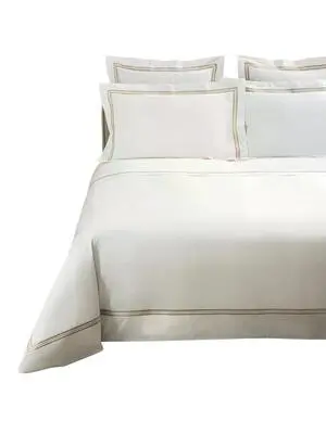 Frette Triplo Popeline Striped Bed Sheet