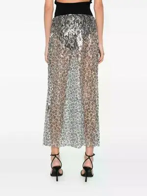 Christopher Esber Sequinned Midi Skirt