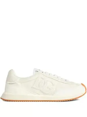 Dolce & Gabbana Cushioned Leather Sneakers - White