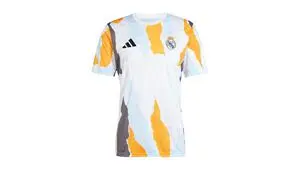 Adidas Real Madrid 24/25 Prematch Jersey - White Crew Orange Charcoal Glow Blue