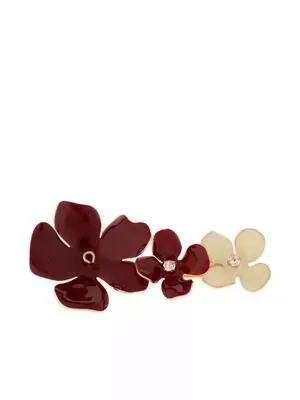 Marni Floral Brooch - Red