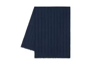 LOUIS VUITTON Monogram Stripy Stole - Navy Blue