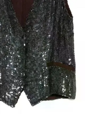 P.a.r.o.s.h Sequin Embellished Vest