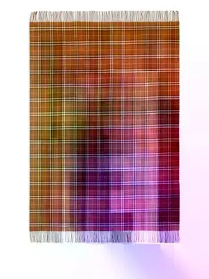 Burberry Fringed Check Cashmere Blanket - Brown