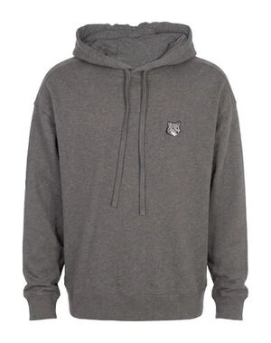 Maison Kitsuné French Terry Hooded Sweatshirt - Grey