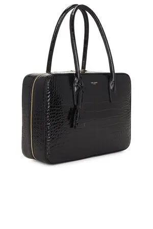Saint Laurent Slp Bauletto Lizard Bag