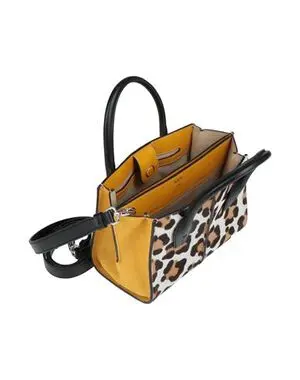 TOD'S Calfskin Handbag With Leopard Print