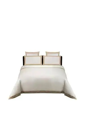 Frette Bold Bordered Bed Sheet - White
