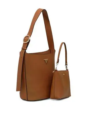 Guess Meridian Ii Shoulder Bag - Brown